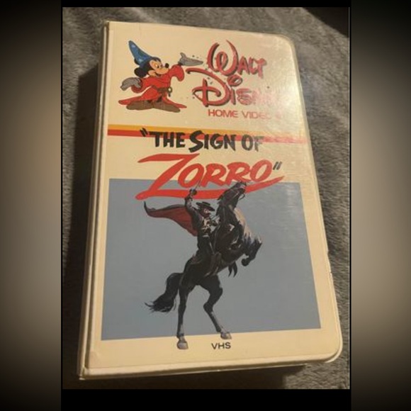 Walt Disney | Other | The Sign Of Zorro Very Rare Vhs Tape Walt Disney ...